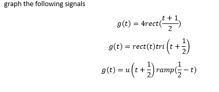 Solved graph the following signals | Chegg.com