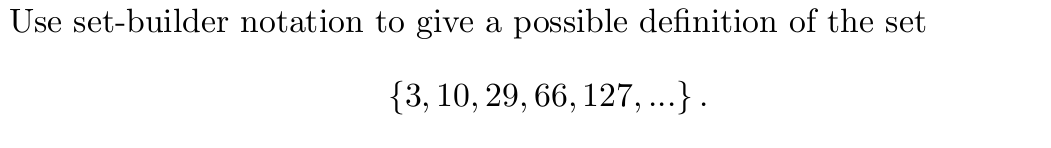 Solved Use set-builder notation to give a possible | Chegg.com