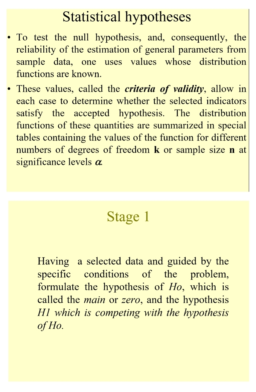 Solved Statistical hypotheses • To test the null hypothesis, | Chegg.com