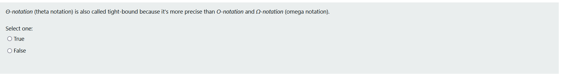 Solved O-notation (theta notation) is also called | Chegg.com