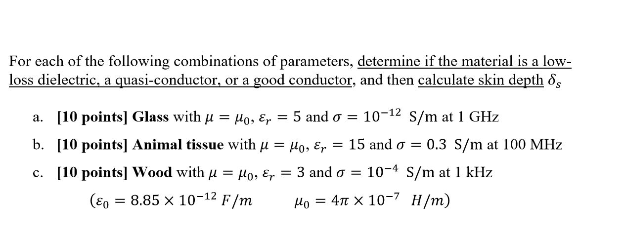 Solved For each of the following combinations of parameters, | Chegg.com