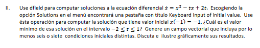 Solved Use matlab or octave Use dfield to compute solutions | Chegg.com