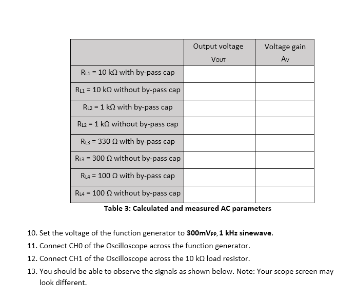 Solved Table 1: Listed and measured values of components 2. | Chegg.com