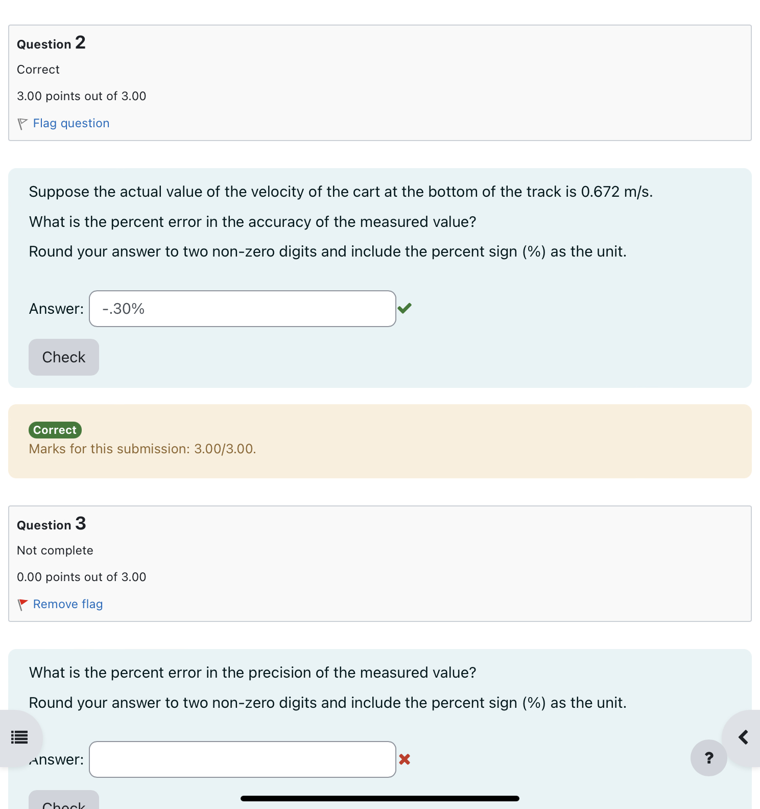 Solved Rank the absolute accuracy of each group's | Chegg.com