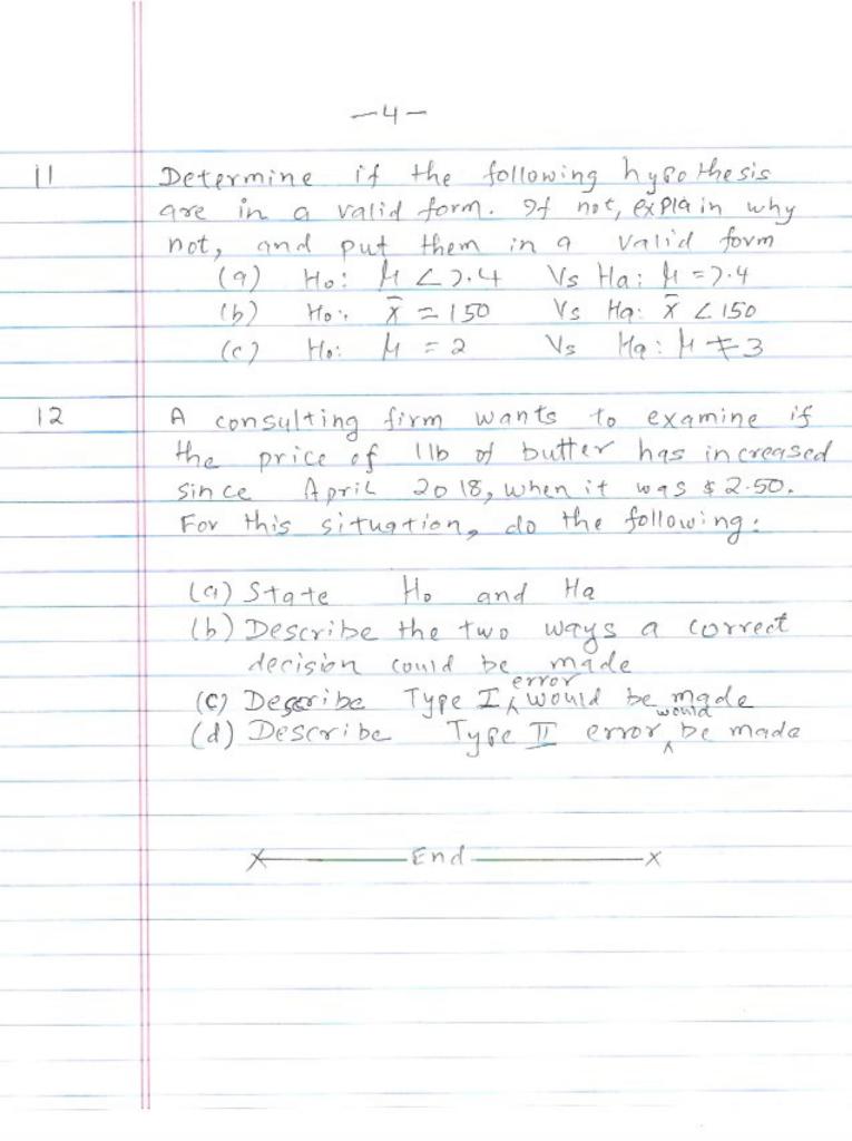 Solved 1 Determine if the following hypothesis in a valid | Chegg.com