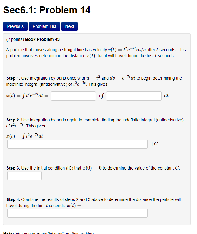 Solved Sec6.1: Problem 14 Previous Problem List Next (2 | Chegg.com