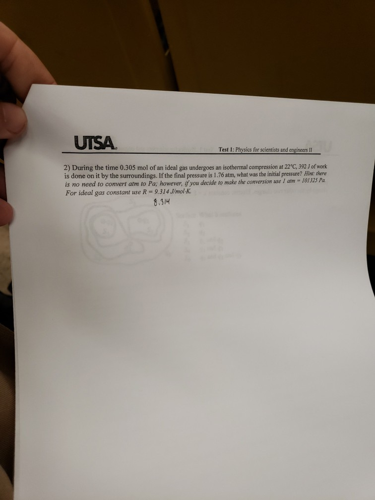 Solved UTSA Test 1: Physics for scientists and engineers II | Chegg.com