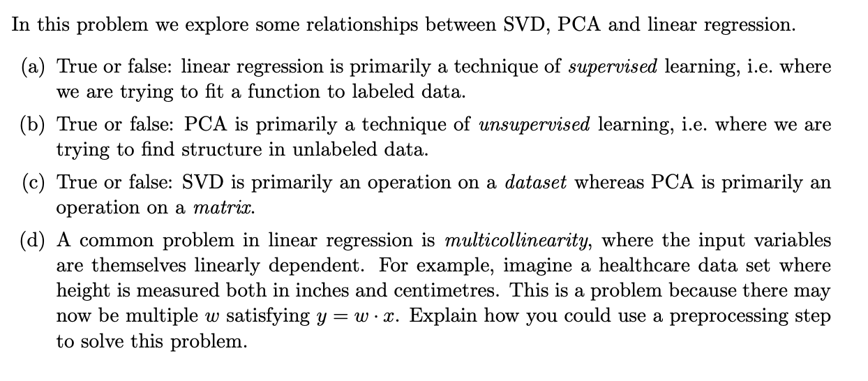 Solved Machine Learning — Singular Value Decomposition