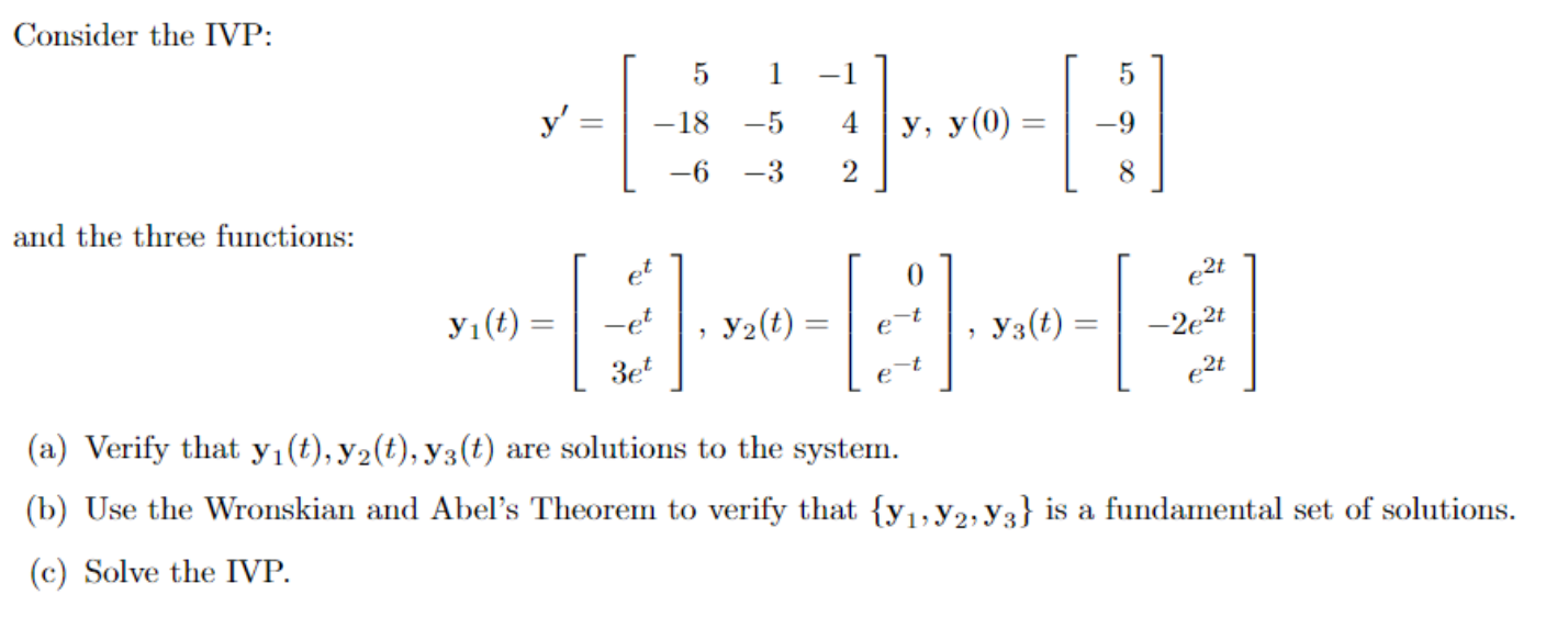 Solved Consider the IVP: | Chegg.com