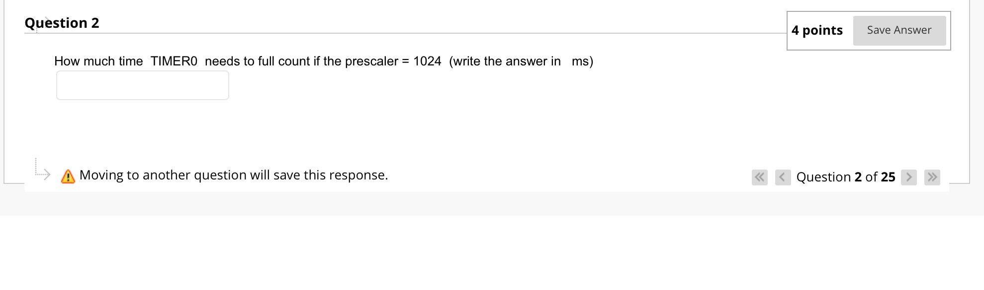 Solved For the system clock (16MHz) the time for one tick is | Chegg.com
