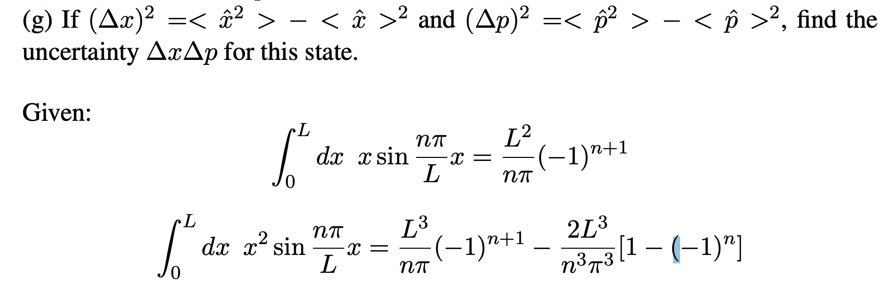 Solved Problem 3: A particle in a 1-dimensional box | Chegg.com