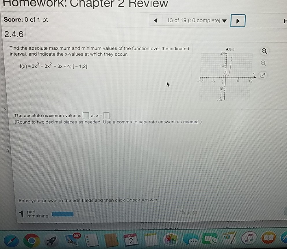 Solved Homework: Chapter 2 Review Score: 0 of 1 pt 13 of 19 | Chegg.com