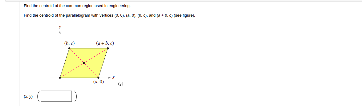 Solved Find the centroid of the common region used in | Chegg.com