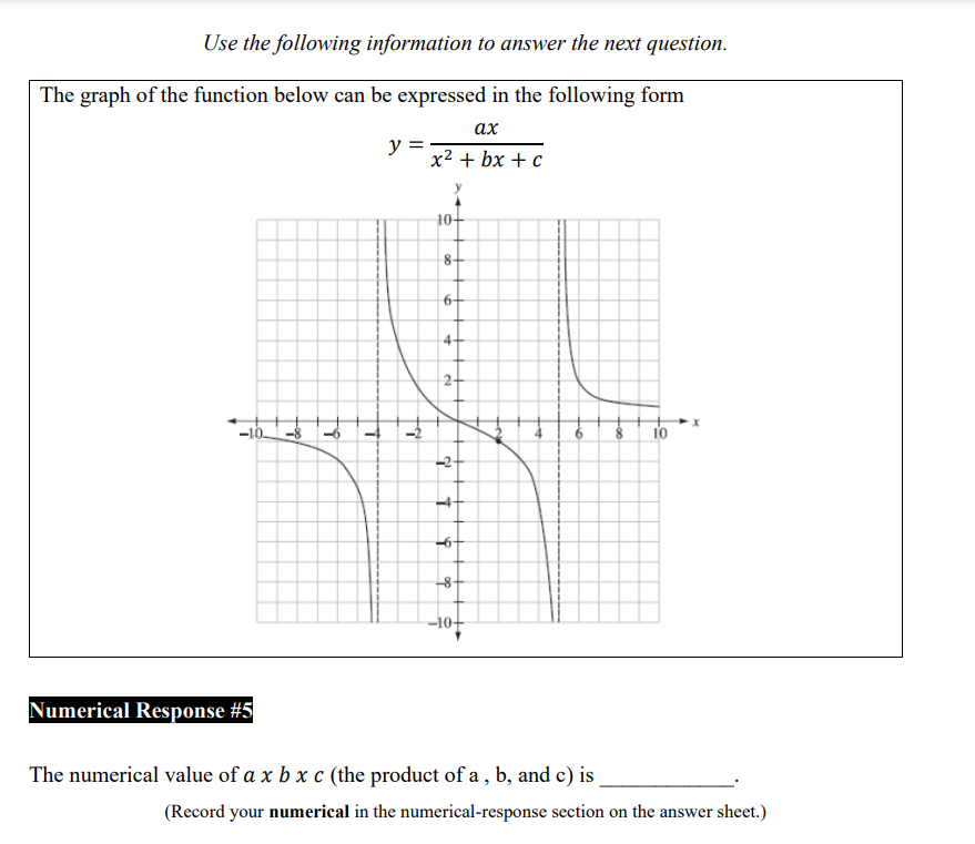 Solved Use the following information to answer the next | Chegg.com
