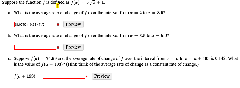 Solved Suppose the function f is defined as f(x) 5 1 _ a. | Chegg.com