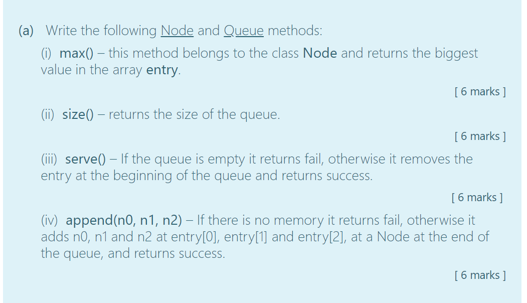 Solved Question 5: [24 marks] Consider the following | Chegg.com
