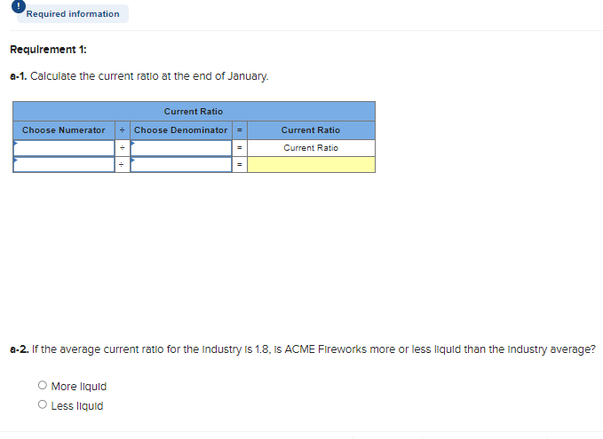 Required Information Exercise 8-18 Complete the | Chegg.com