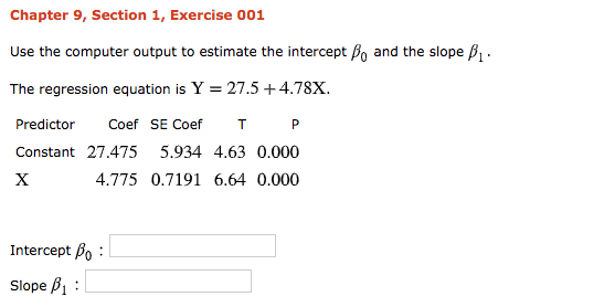 Solved Chapter 9, Section 1, Exercise 001 Use the computer | Chegg.com