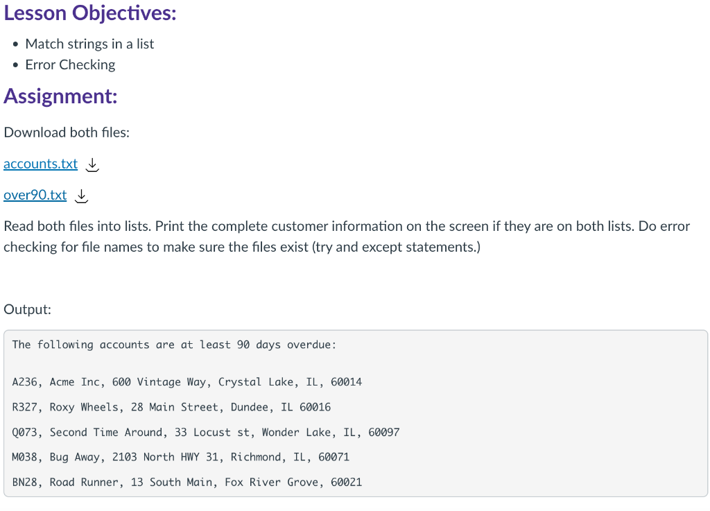Solved USING Python USING PYTHON accounts.txt file | Chegg.com
