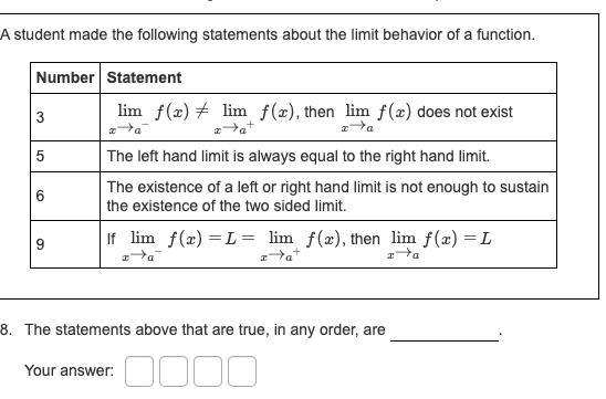 Solved A student made the following statements about the | Chegg.com