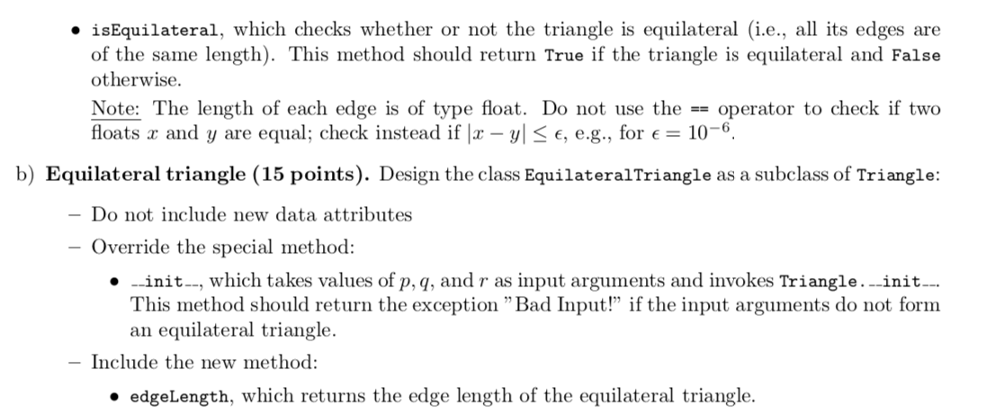 Solved A planar triangle is represented by a its three | Chegg.com
