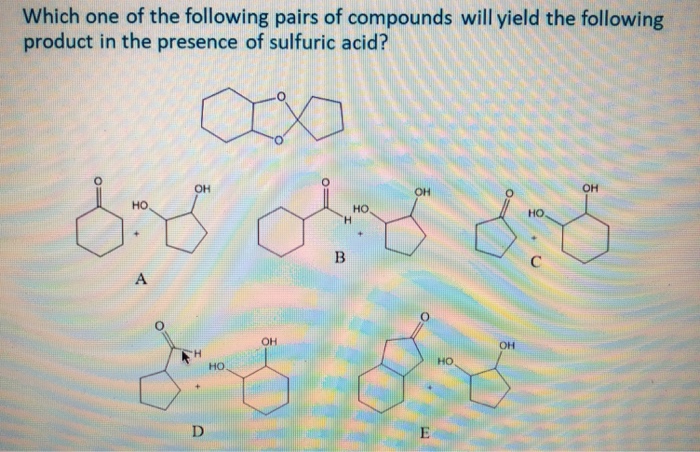 Solved Which one of the following pairs of compounds will | Chegg.com
