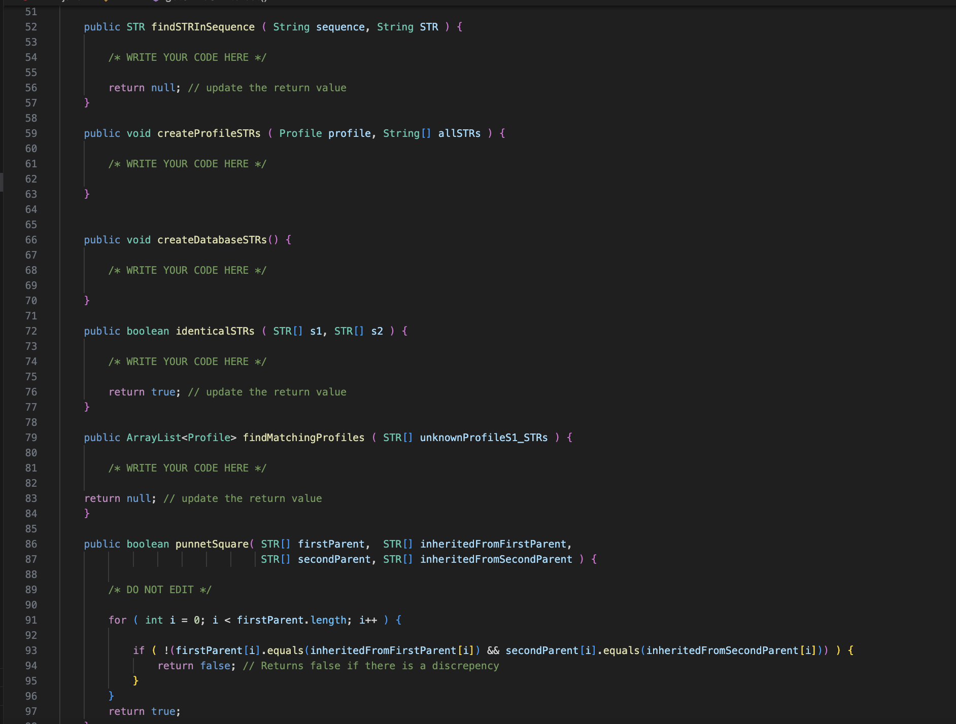 DO NOT add any import statements DO NOT add the | Chegg.com