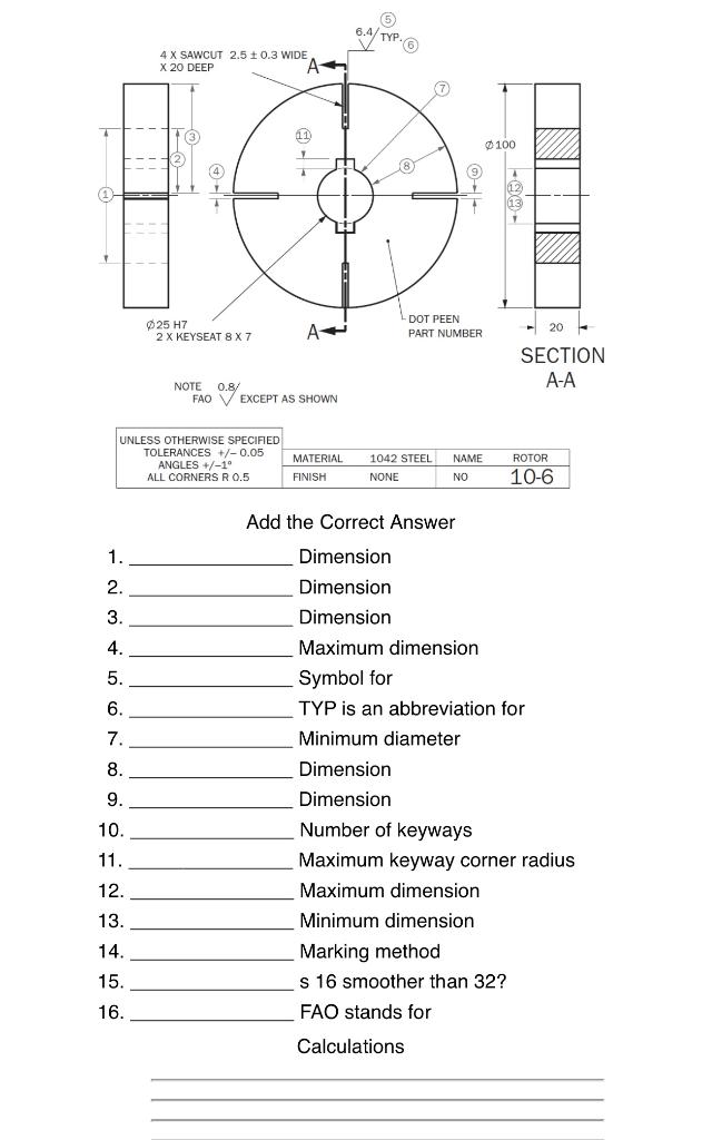 Add the Correct Answer 1. Dimension 2. Dimension 3. | Chegg.com