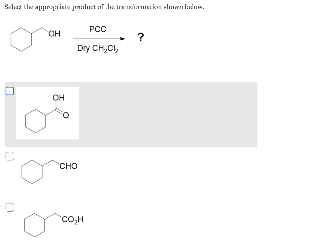 Solved Select the appropriate product of the transformation | Chegg.com