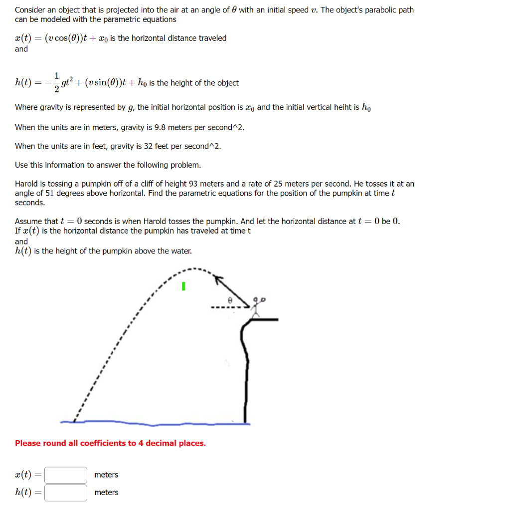 Solved Consider an object that is projected into the air at | Chegg.com