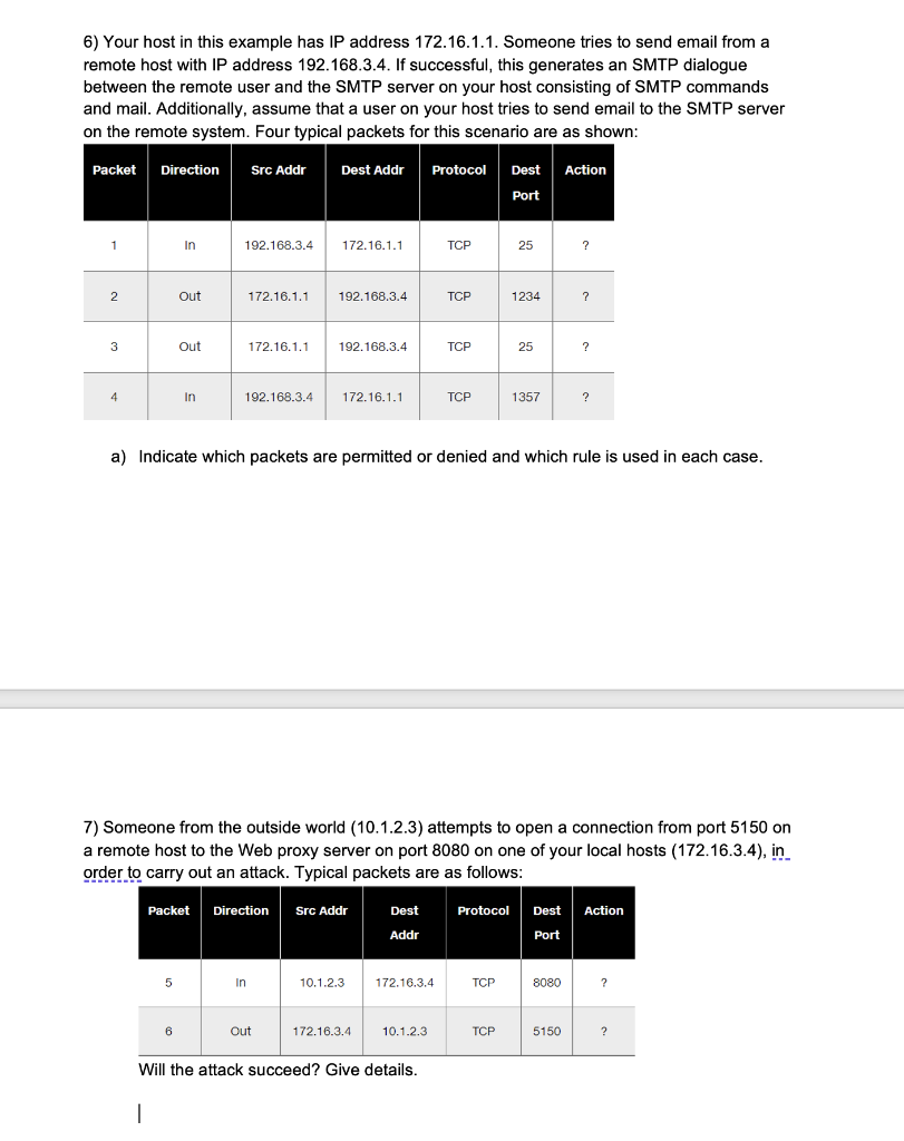 Solved 6) Your host in this example has IP address | Chegg.com
