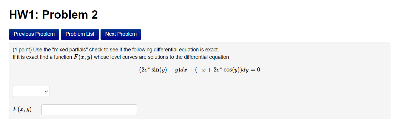 Solved HW1: Problem 2 Previous Problem Problem List Next | Chegg.com Solved HW1: Problem 2 Previous Problem Problem List Next | Chegg.com
