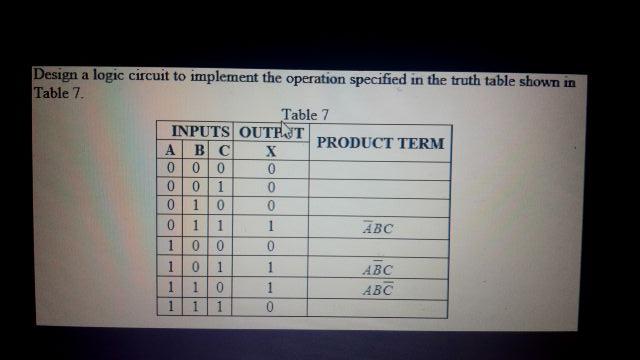 Solved Design a logic circuit to implement the operation | Chegg.com