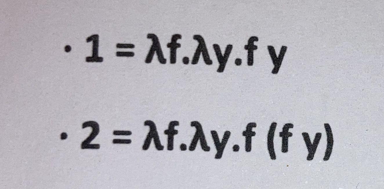 Solved lambda calculation a. show that 1 + 1 = 2 1 = λf.λy.f | Chegg.com