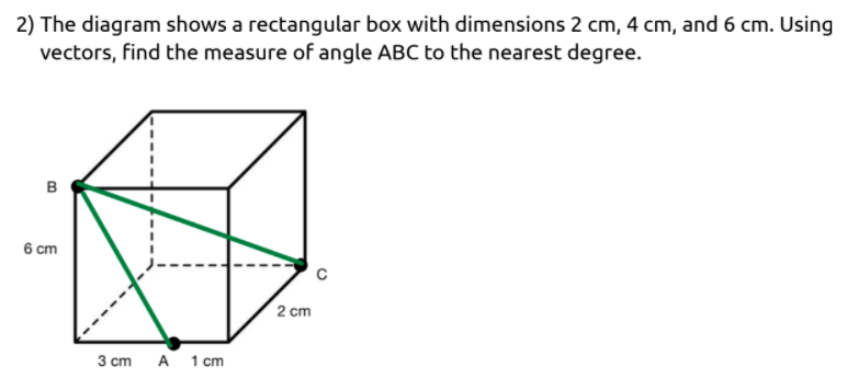 Solved 2) The diagram shows a rectangular box with | Chegg.com