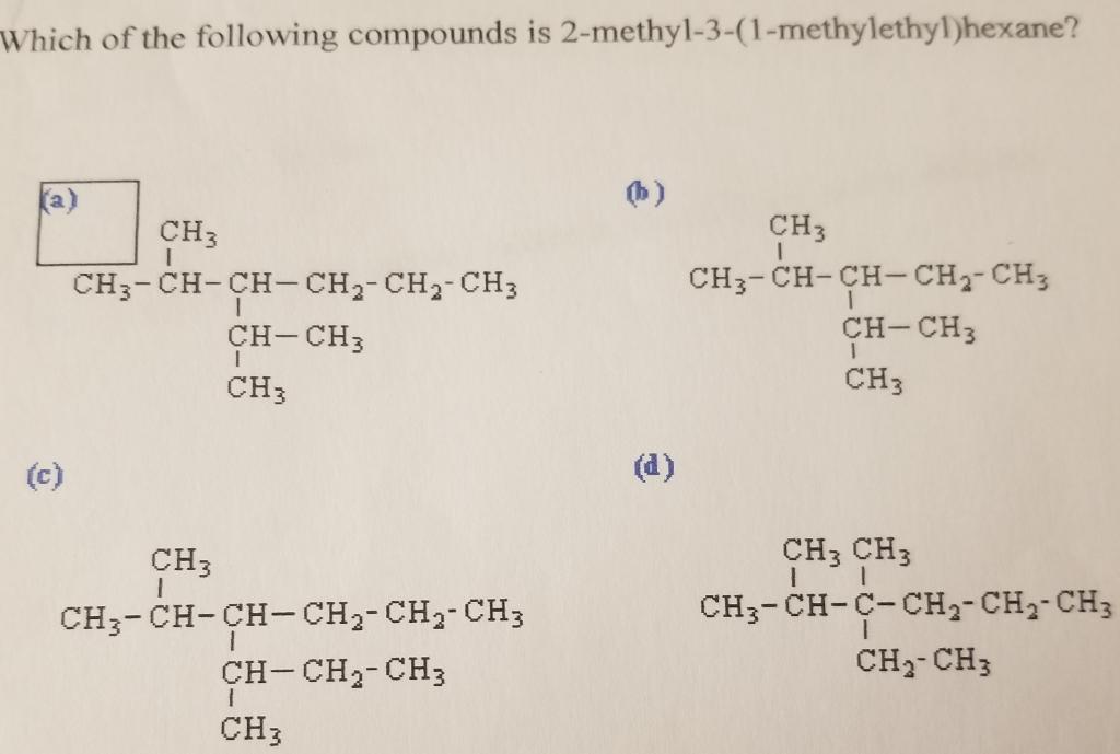 Solved Which of the following compounds is | Chegg.com