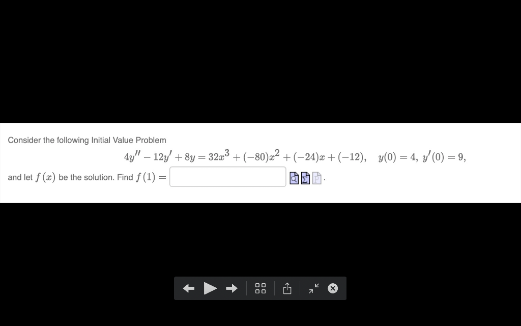 Solved Consider the following Initial Value Problem 4y" – | Chegg.com