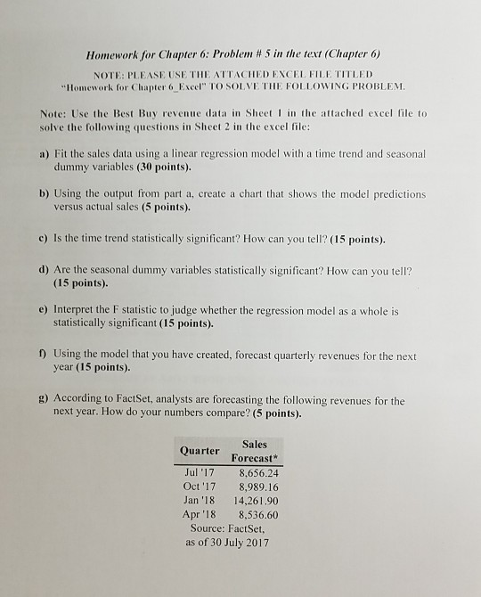 Homework for Chapter 6: Problem # 5 in the text | Chegg.com