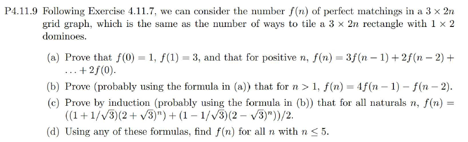 Solved P4.11.9 Following Exercise 4.11.7, we can consider | Chegg.com