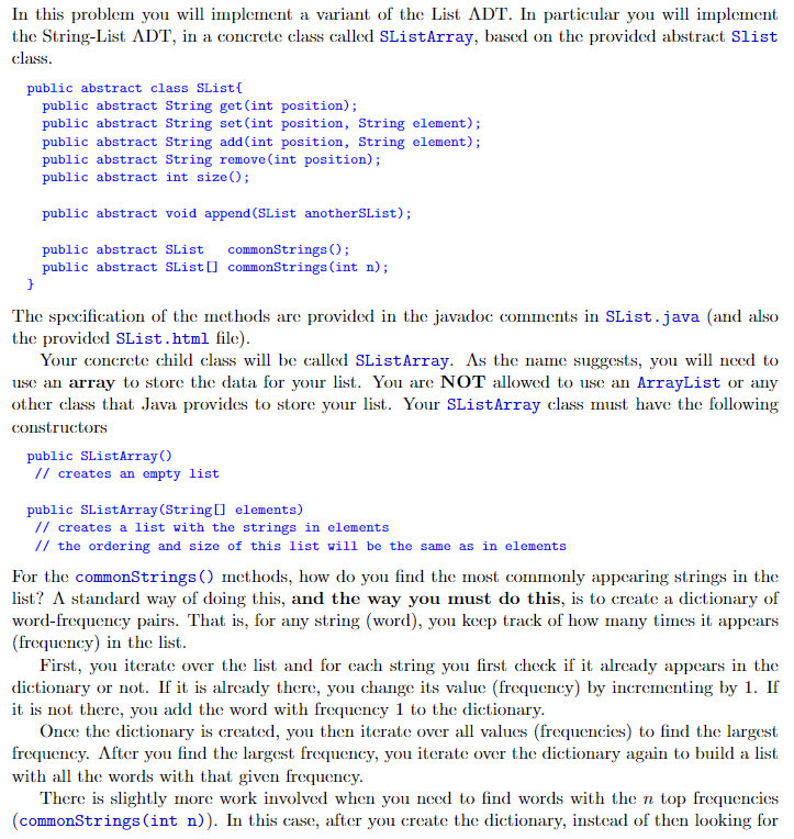 Solved In this problem you will implement a variant of the | Chegg.com