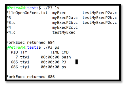 Solved Combined Fork and Exec: Write a function ForkExec(…) | Chegg.com