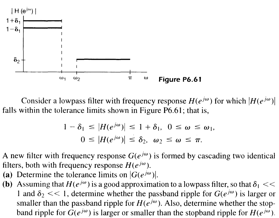 Figure P6.61 Consider a lowpass filter with frequency | Chegg.com