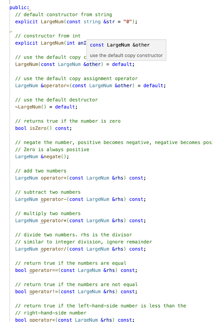 Solved Ass2 Large Numbers Goals: Understanding operator | Chegg.com