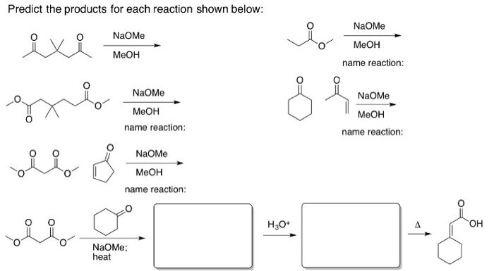 Solved Predict the products for each reaction shown belovw | Chegg.com