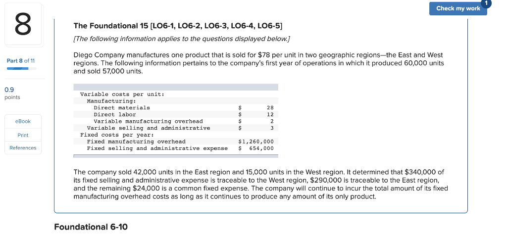 Solved The Foundational 15 [LO6-1, LO6-2, LO6-3, LO6-4, | Chegg.com
