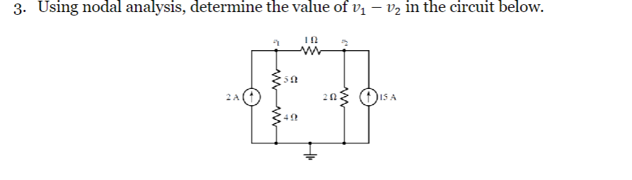 Solved Using nodal analysis, determine the value of | Chegg.com