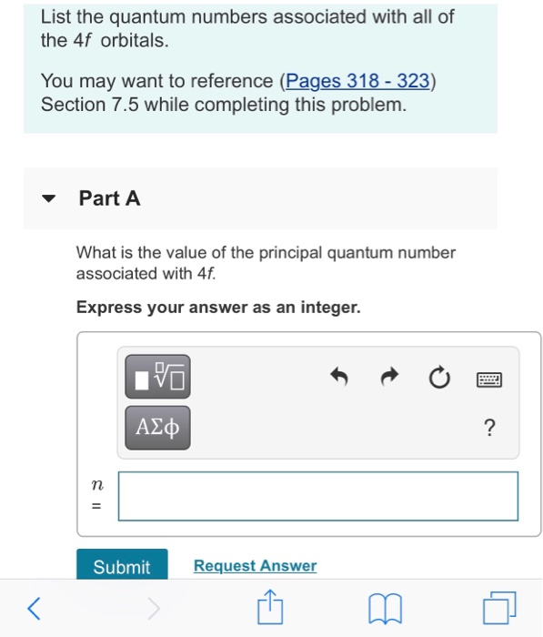 Solved List The Quantum Numbers Associated With All Of The