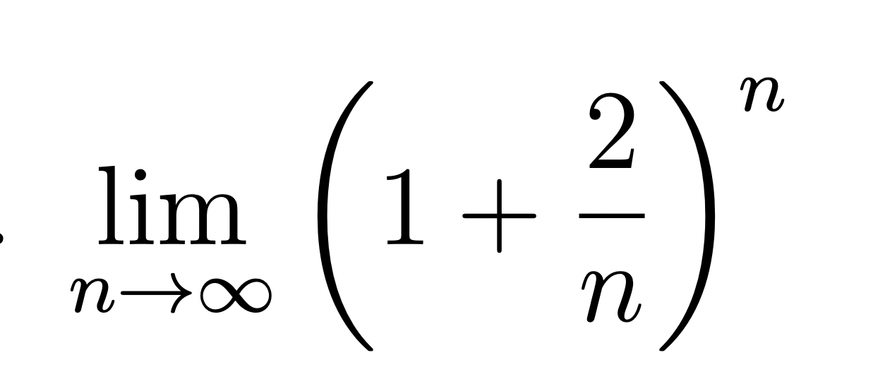 Solved limn→∞(1+n2)n | Chegg.com
