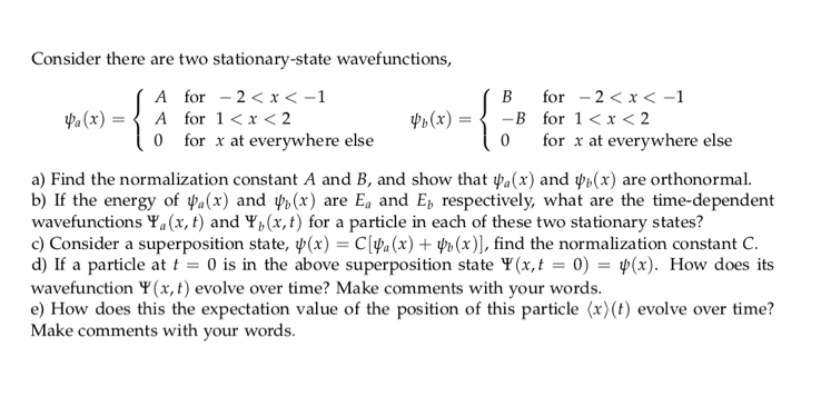 Solved Consider there are two stationary-state | Chegg.com