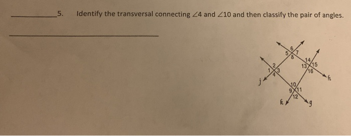 Solved 5. Identify the transversal connecting 24 and 210 and | Chegg.com
